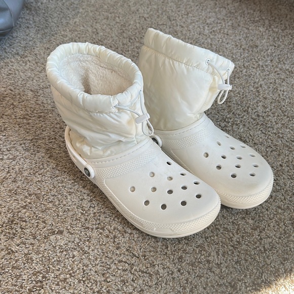 CROCS | Shoes | Crocs Lined Neo Puff Boot White M | Poshmark